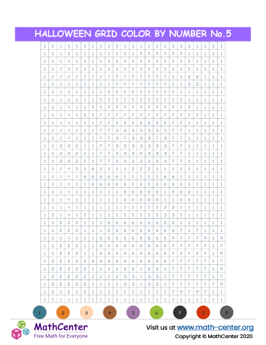 First Grade Coloring Activities: Color by Number | Math Center