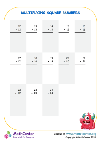 Fifth Grade Worksheets: Multi-digit Multiplication | Math Center