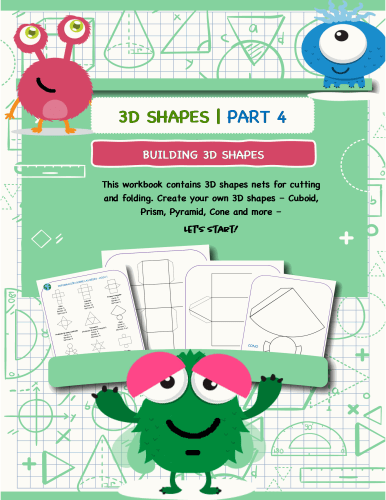 Second Grade Workbooks: Identifying 3D Shapes | Math Center