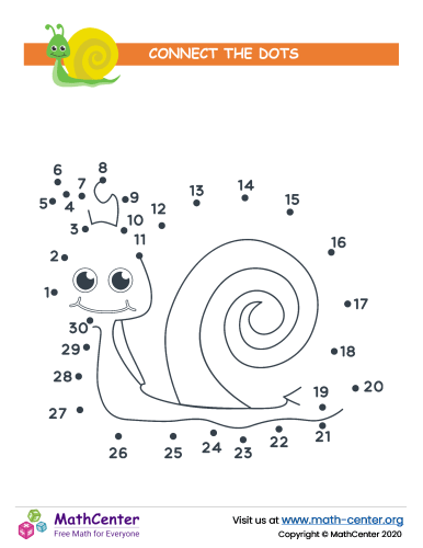 Kindergarten Coloring Activities: Connect The Dots | Math Center