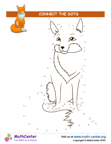 First Grade Coloring Activities: Connect The Dots | Math Center