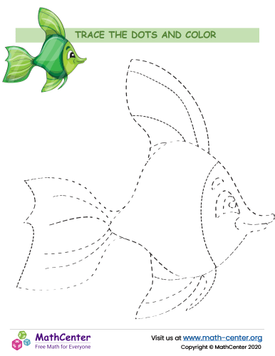 Pre-Kindergarten Coloring Activities: Connect The Dots | Math Center