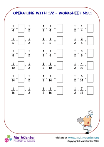 Sixth Grade Worksheets: Adding Fractions | Math Center