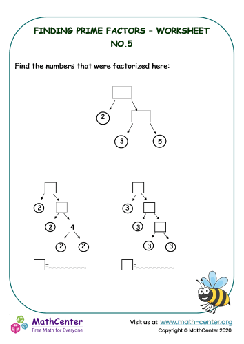 Fifth Grade Worksheets: Factors and Multiples | Math Center