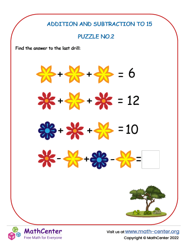 First Grade Worksheets: Single-digit Addition | Math Center