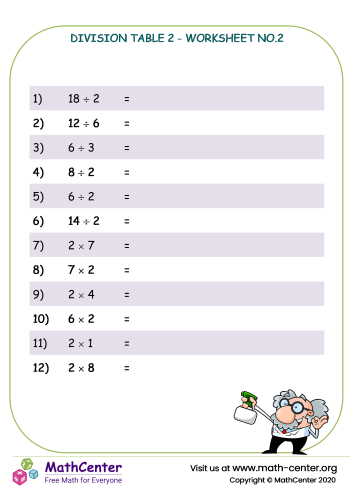 Third Grade Worksheets: Single-digit Divisors | Math Center