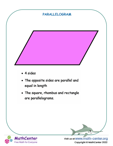 Parallelogram | Learning Pages | Math Center