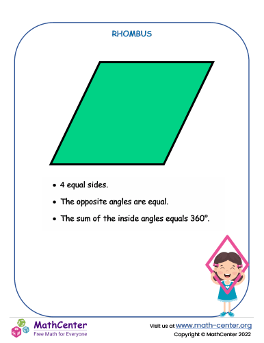 Rhombus | Learning Pages | Math Center