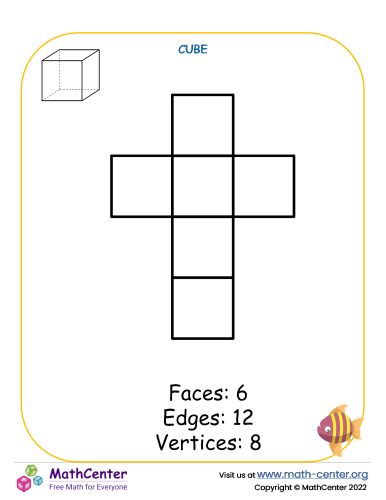 Nets to cut - cube 3 | Learning Pages | Math Center