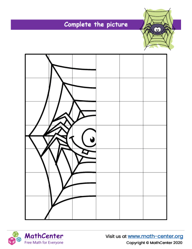Spider Symmetry Copy | Games | Math Center