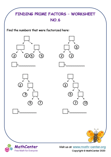 Fifth Grade Worksheets: Factors and Multiples | Math Center