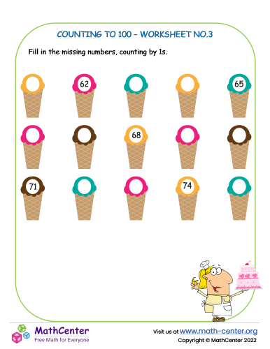 First Grade Worksheets: Two-digit Numbers | Math Center
