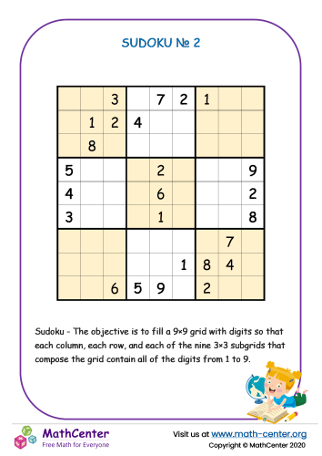 Sudoku No.2 | Games | Math Center