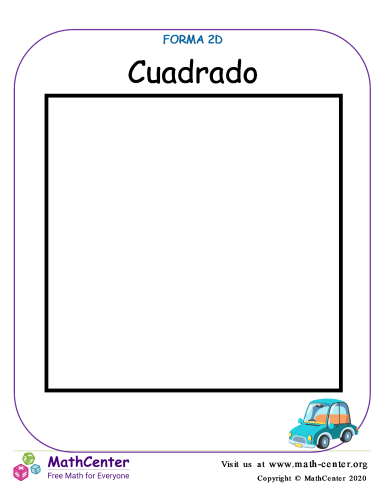 Cuadrado | Hojas de aprendizaje | Math Center