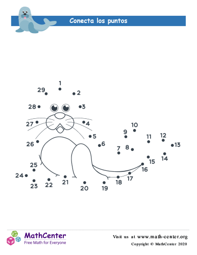 Jardín de infantes Actividades para Colorear: Conecta los Puntos | Math ...