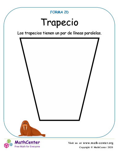 Trapecio | Hojas de aprendizaje | Math Center