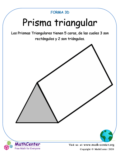 Prisma Triangular | Hojas de aprendizaje | Math Center