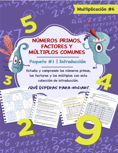 Números Primos, Factores Y Múltiplos Comunes - Paquete #1 | Libros de ...