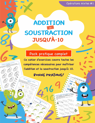 Addition et soustraction jusqu'à 10 | Cahier de travail | Math Center