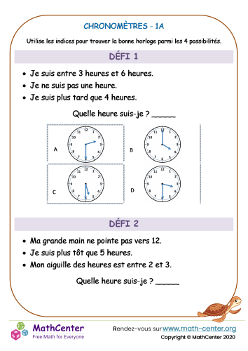 CE2 Fiches de travail: Énigmes logiques | Math Center
