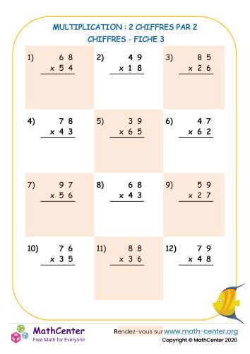 Séquence Multiplication 2 Chiffres Ce2 – CFIN