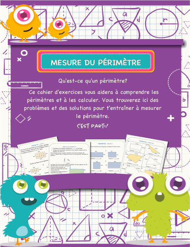 Mesure du périmètre | Cahier de travail | Math Center