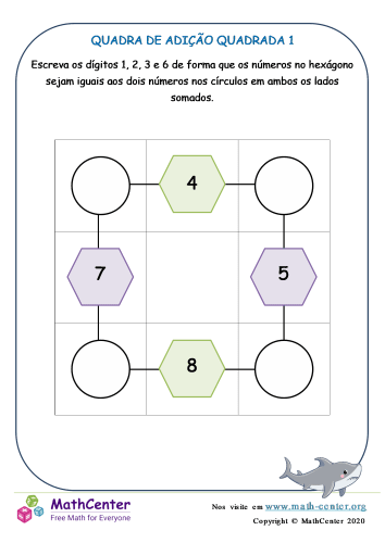 Primeiro Ano Planilhas: Enigmas | Math Center