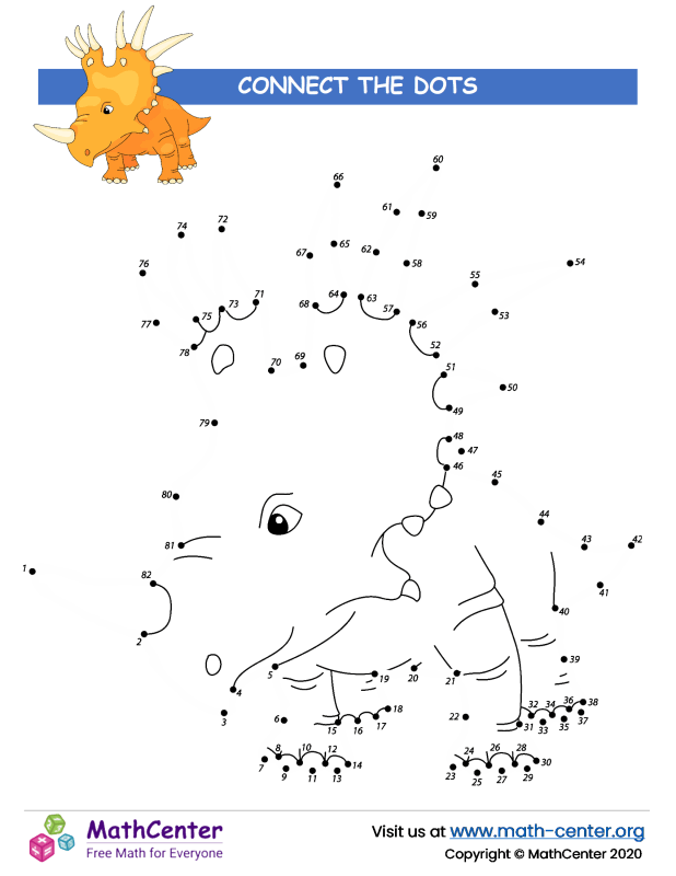 First Grade Coloring Activities: Connect The Dots | Math Center