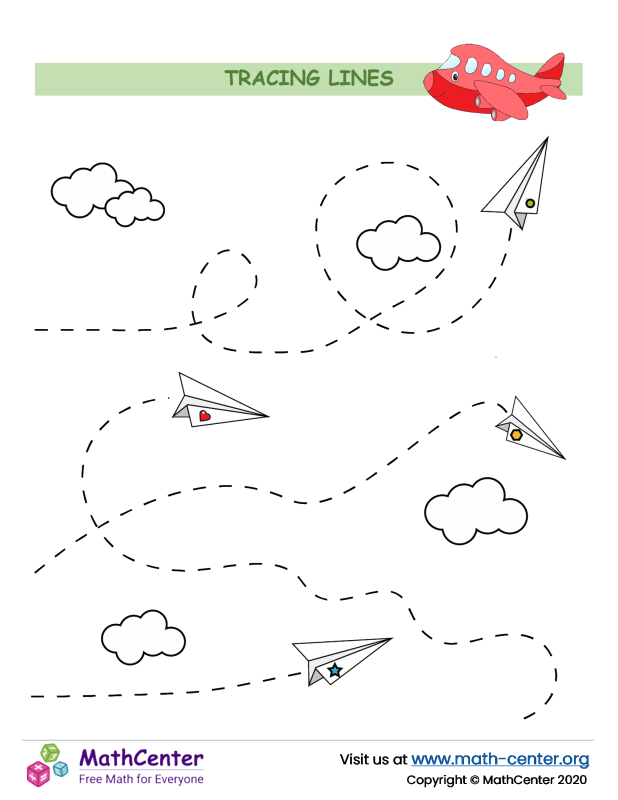 Pre-Kindergarten Coloring Activities: Connect The Dots | Math Center