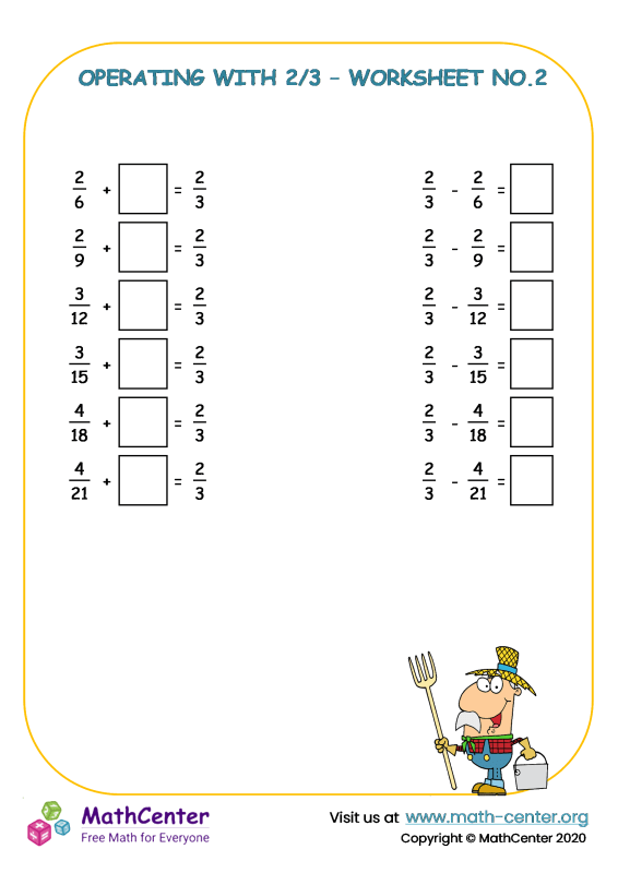 Fifth Grade Worksheets: Adding Fractions | Math Center