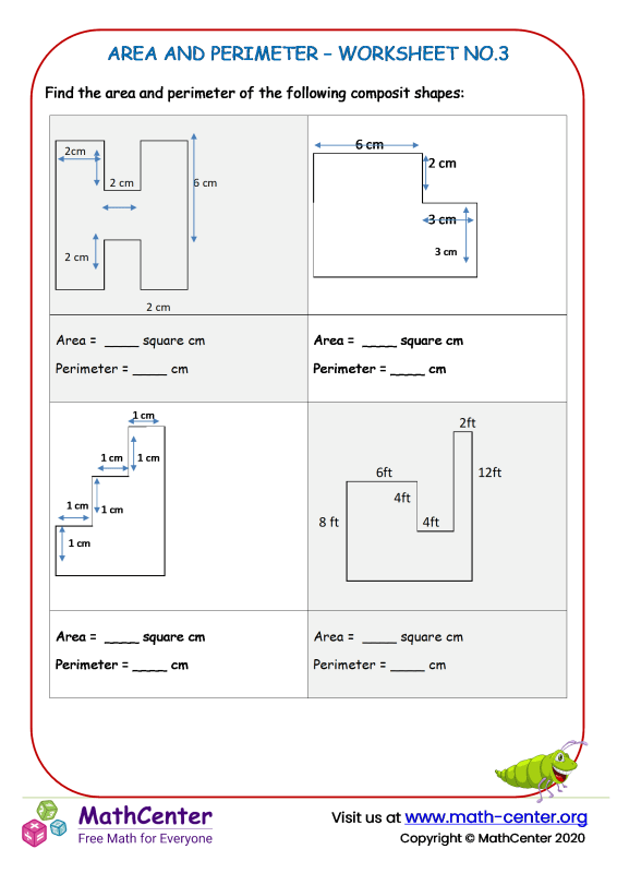 Fifth Grade Worksheets: Squares | Math Center