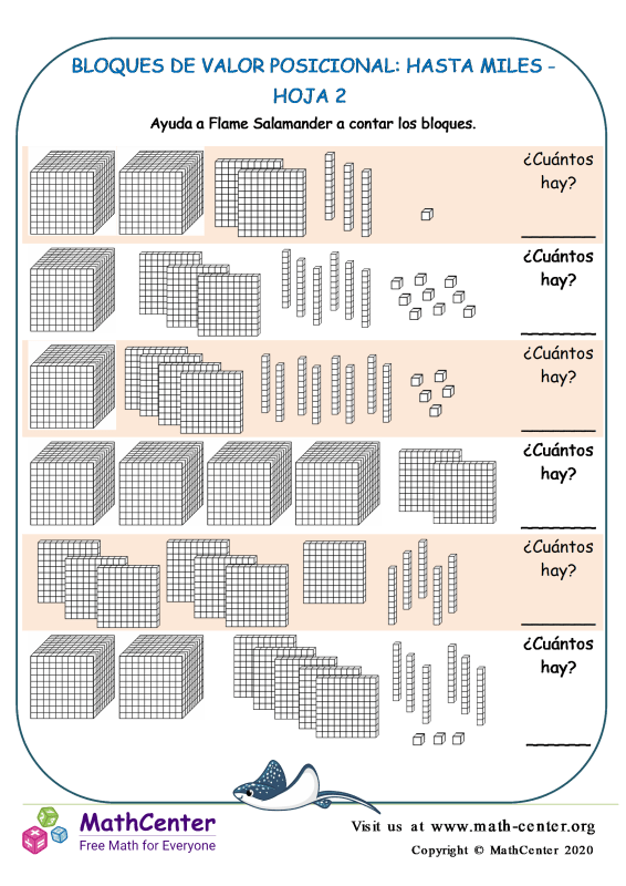 Hojas De Trabajo De Valor Posicional Hasta Diez