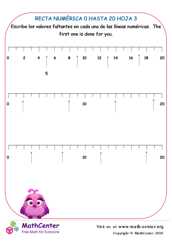 Primer Grado Hojas de trabajo: Números del 11 al 20 | Math Center