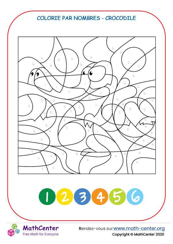 Moyenne section Activités de coloriage: Colorie par nombres | Math Center