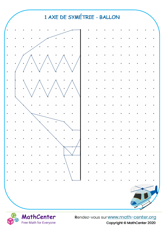 CE2 Fiches de travail: Symétrie | Math Center