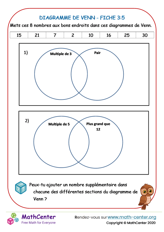 CE2 Fiches de travail: Tracer des graphiques | Math Center