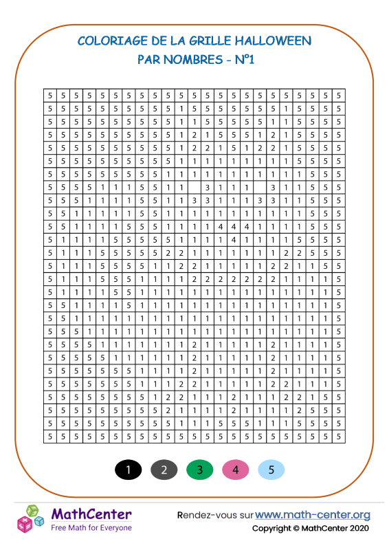 Moyenne section Activités de coloriage: Colorie par nombres | Math Center