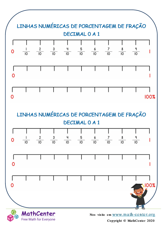 Quinto Ano Páginas De Aprendizagem Reta Numérica Com Frações Math Center