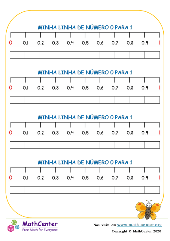Quinto Ano Páginas De Aprendizagem Reta Numérica Com Frações Math Center