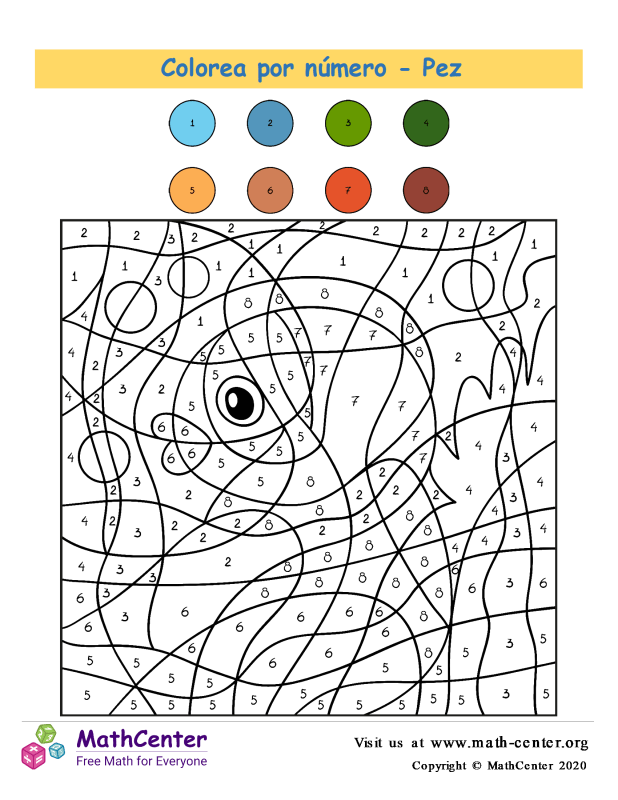 Colorear Por Número De Animales