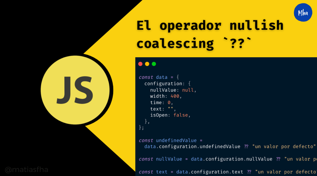 Javascript: El operador nullish-coalescing