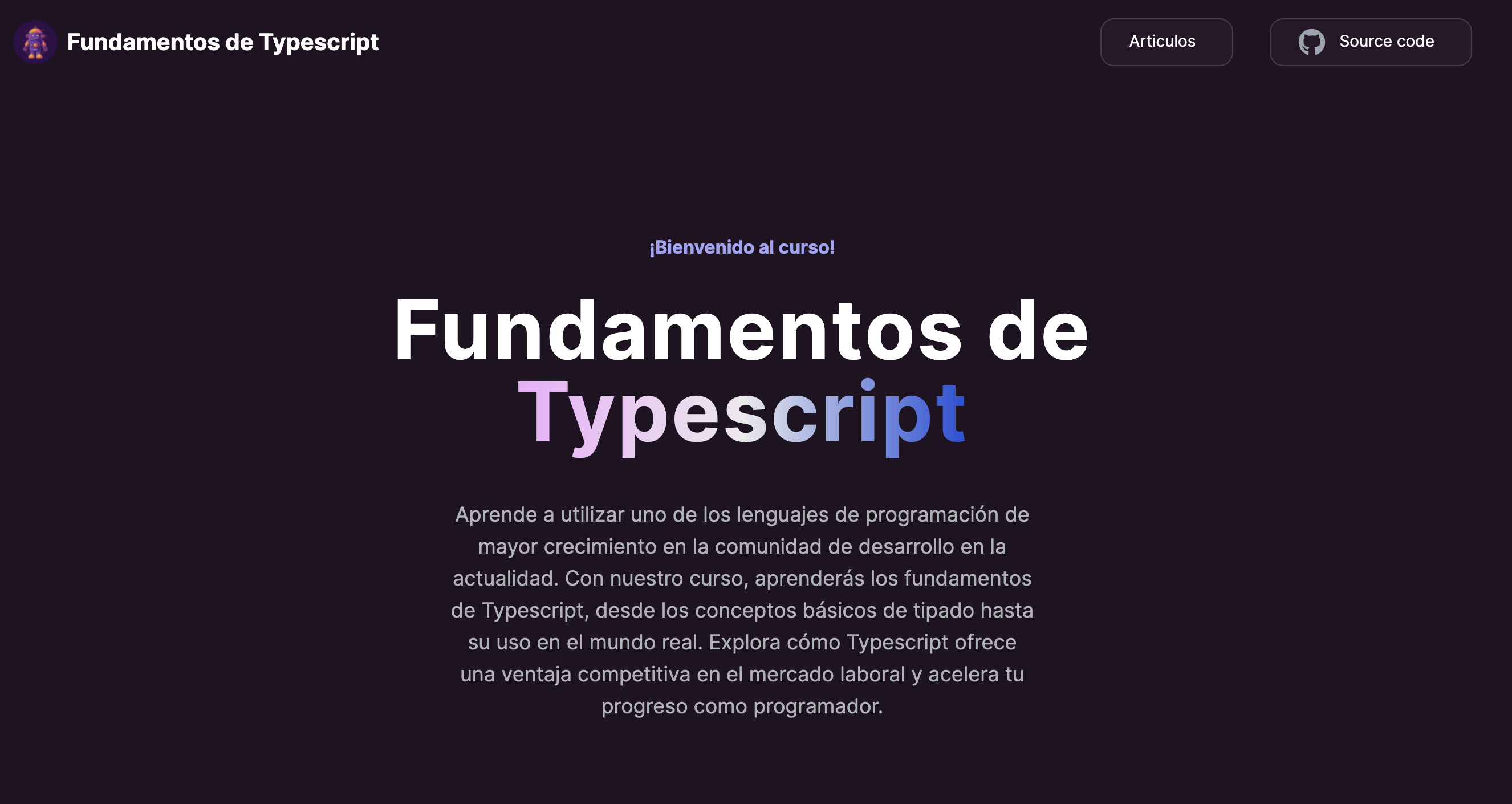 Fundamentos de Typescript