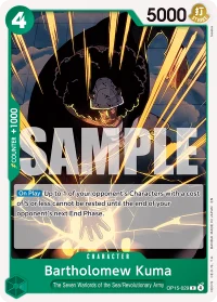 One Piece Cards List