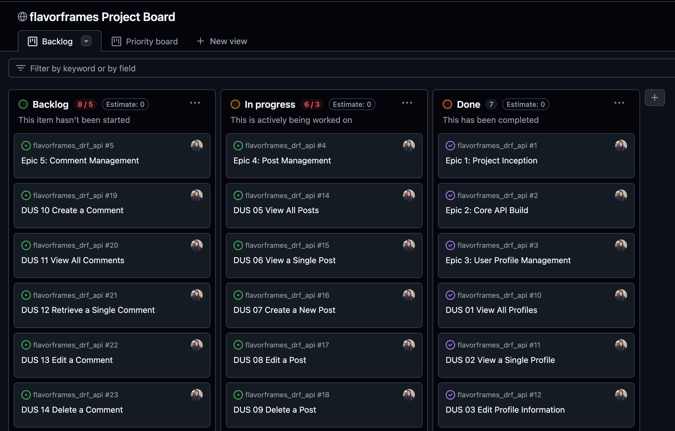 GitHub - Maximiliane-K/flavorframes_drf_api: FlavorFrames - Portfolio Project 5