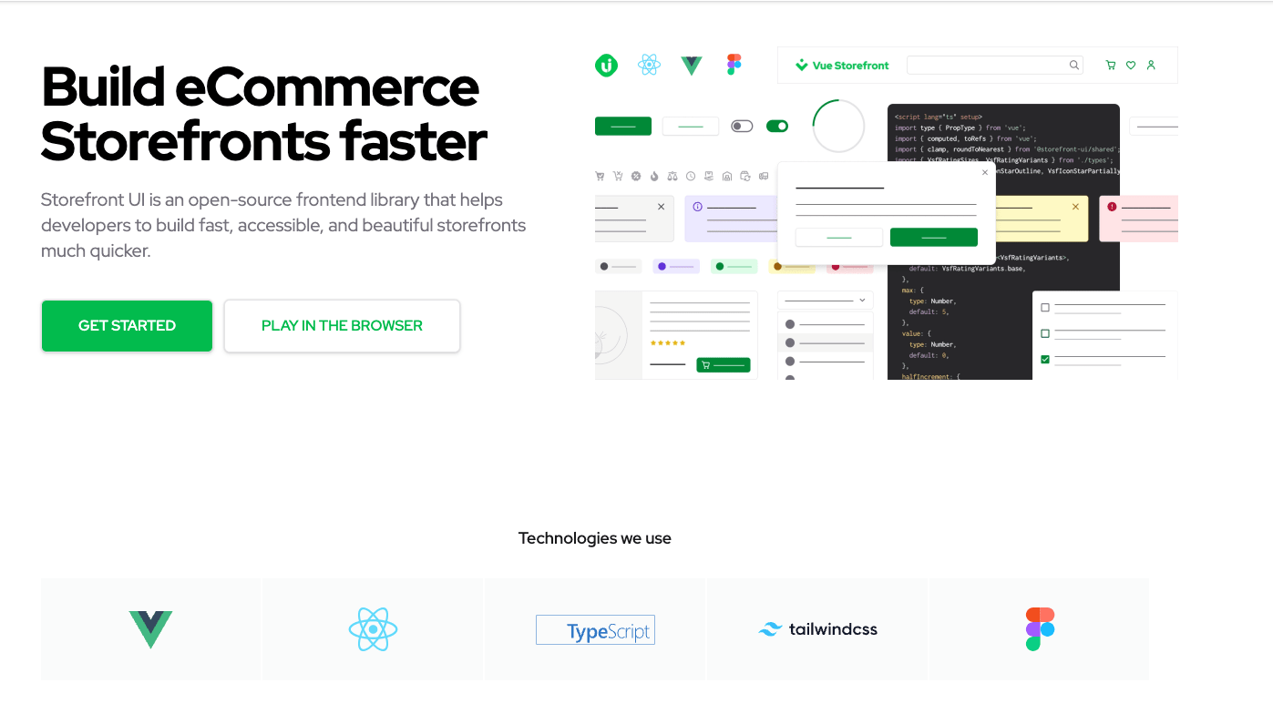Build a product gallery app easily with TailwindCSS and StorefrontUI
