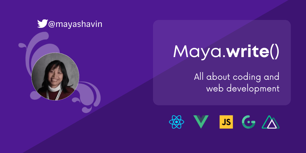 Maya's blog - Everything about coding & JavaScript