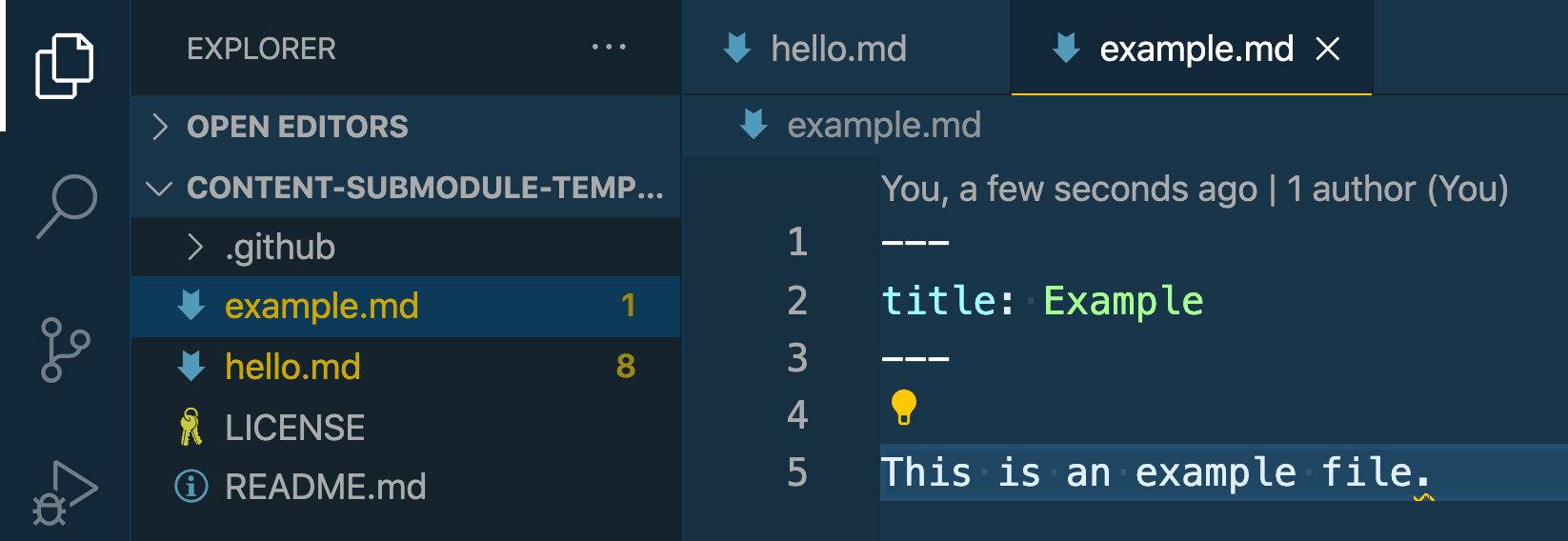 Headless CMS with Nuxt and Git submodules