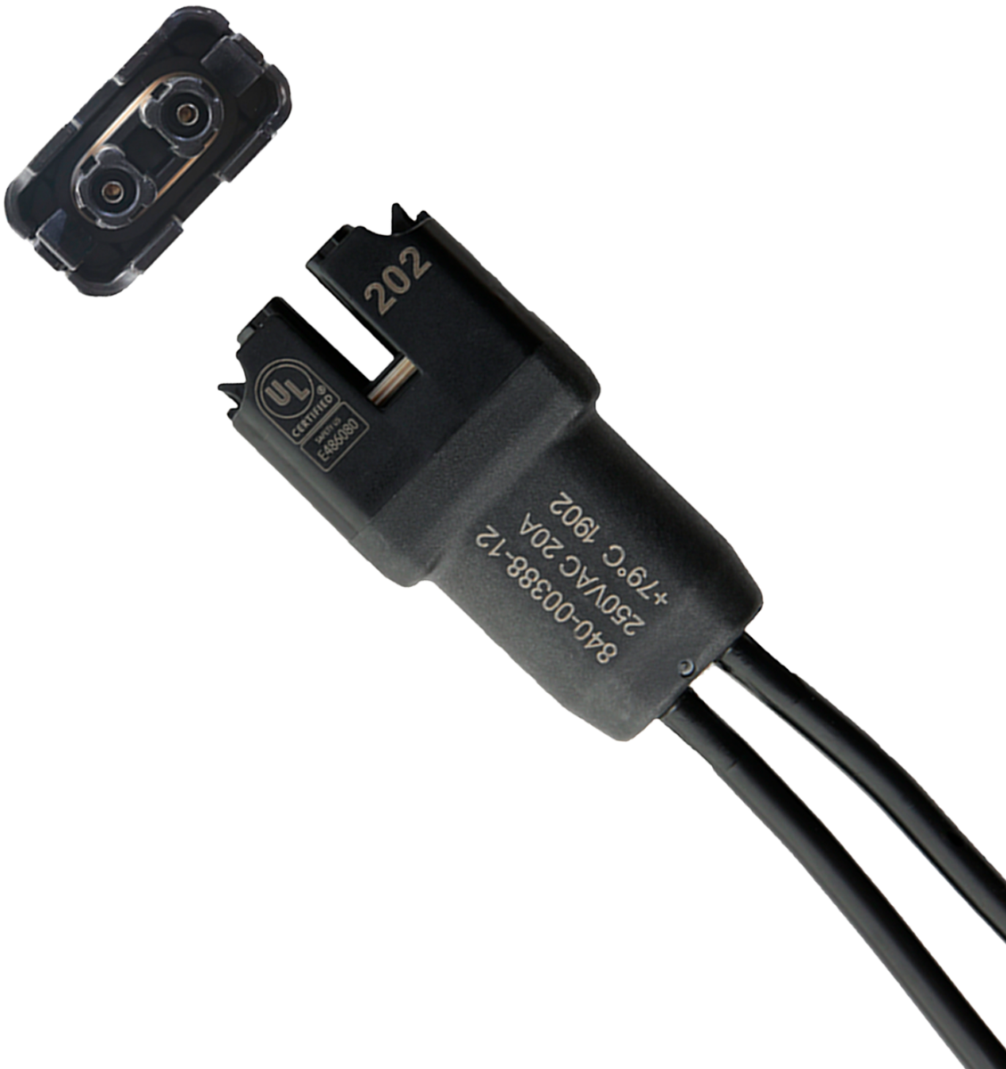 052-10109 Portrait Single Connector Q-Cable, THHN/THWN-2 Cable, 240 VAC ...