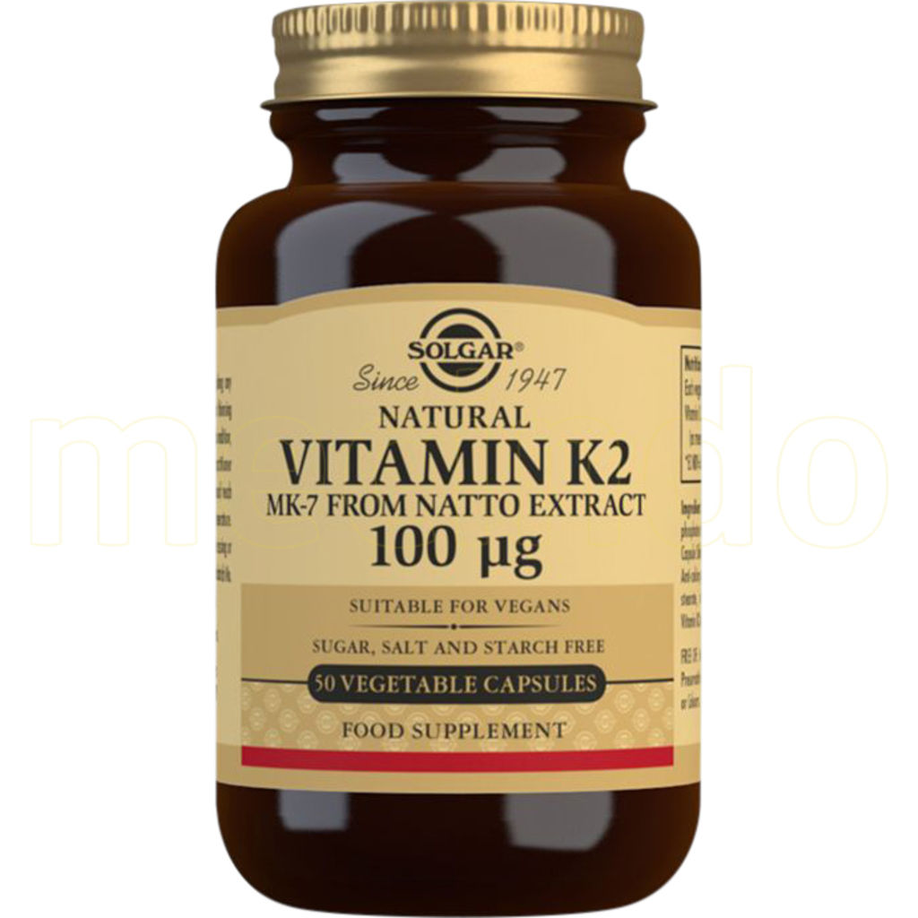 Køb Solgar K2 Vitamin 50 Kapsler - Mecindo