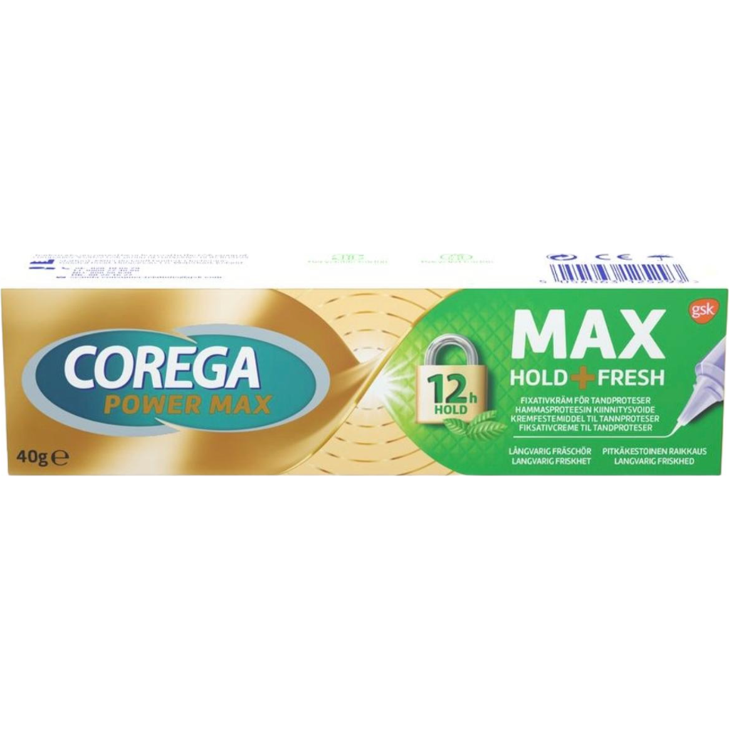 Køb Corega Max Hold & Fresh 40 g - Mecindo